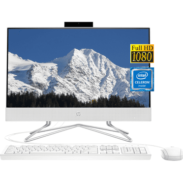HP 22 Desktop Computer, All-in-One PC, Intel Pentium J5040, 4GB RAM ...
