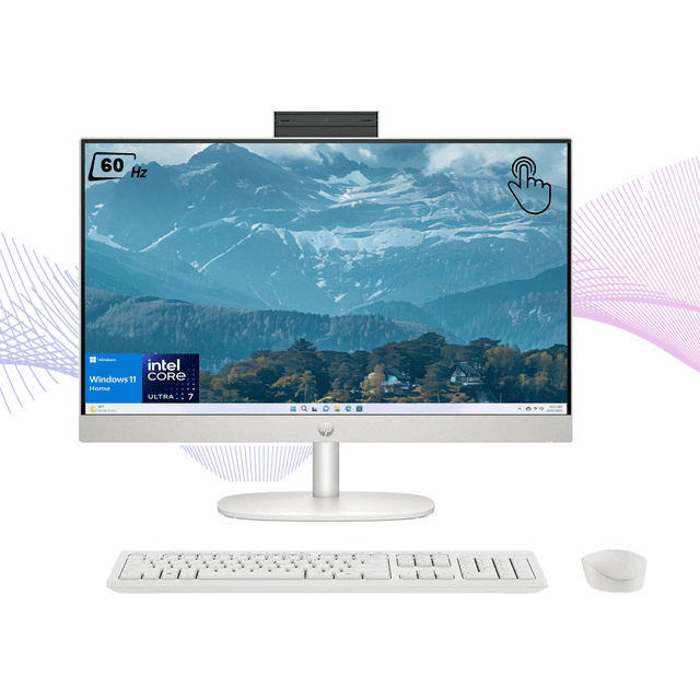 HP Newest 27 Ultra 7 Touchscreen All-in-One Desktop, 27" FHD ...