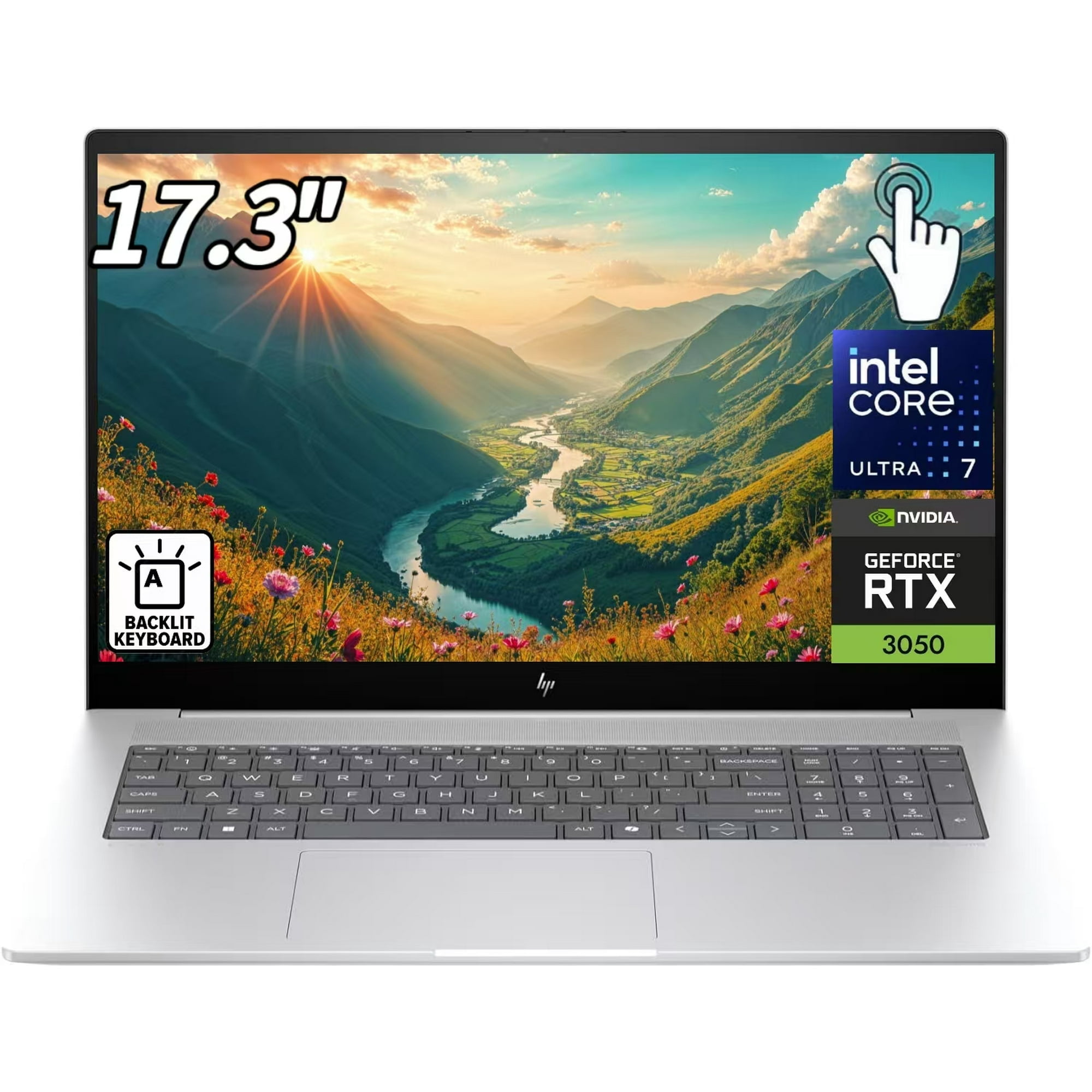 HP Newest Envy 17 Laptop ,17.3 FHD Touchscreen,Intel Ultra 7-155H 16-Core, 32GB DDR5 5600MHz RAM ...