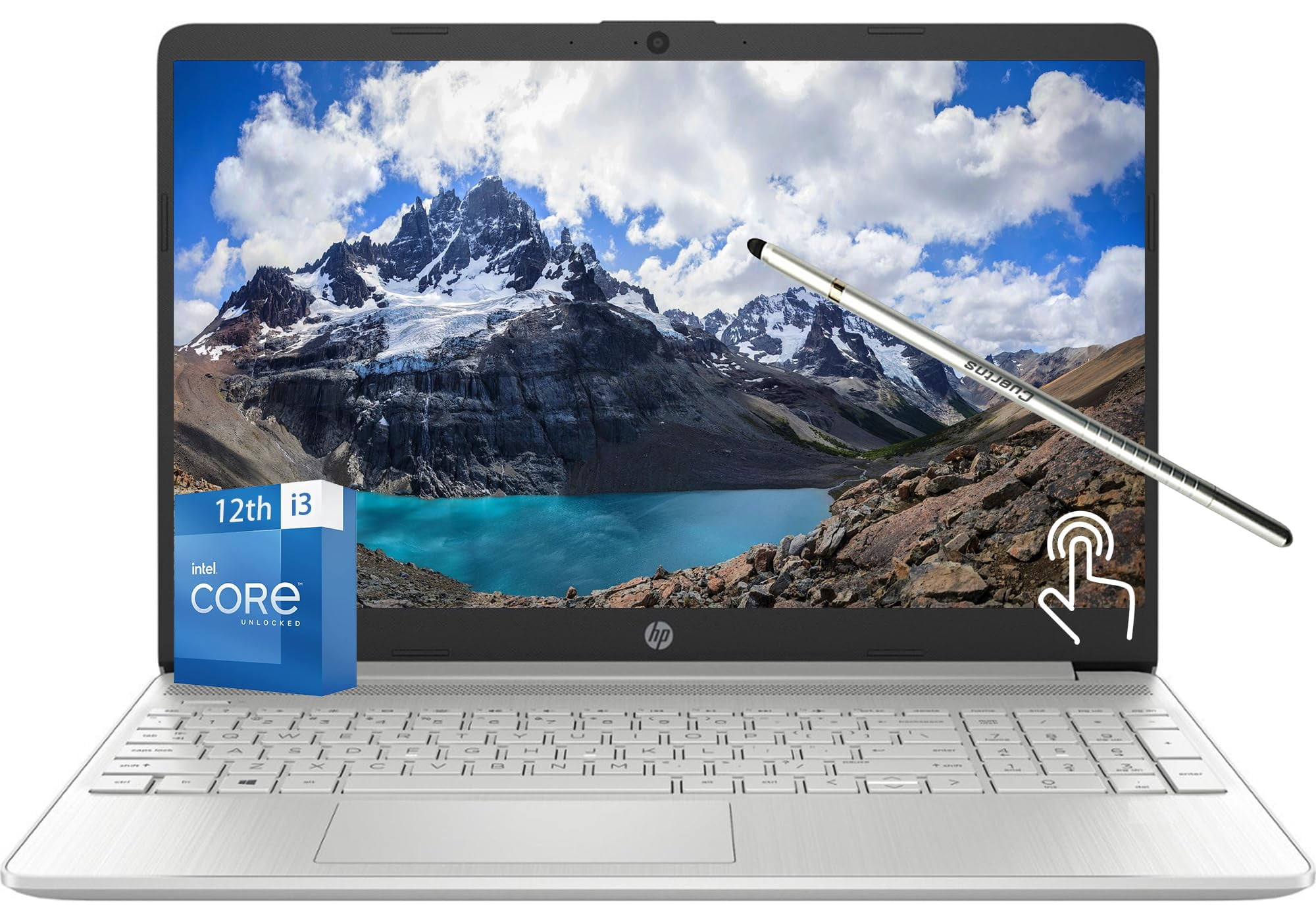 HP Newest Flagship Touchscreen Laptop 15.6" HD Display, 12th Intel Core ...