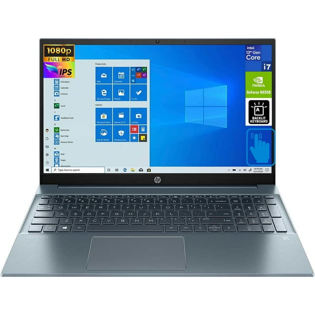 HP Newest Pavilion Laptop 15.6in Touchscreen IPS FHD (Intel i7-1355U, MX550 2GB, 16GB RAM, 1TB ...