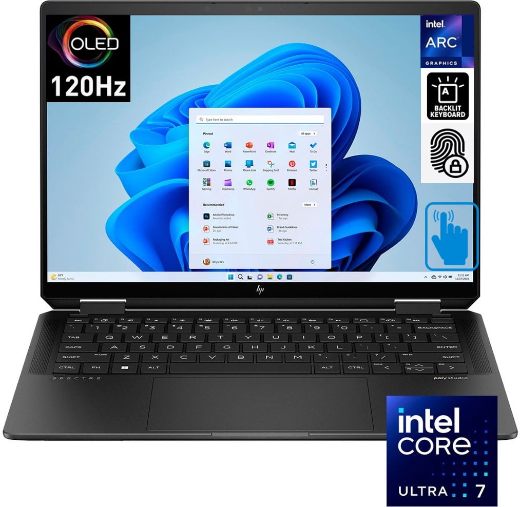 HP Newest Spectre x360 2-in-1 Laptop 14.0in 120 Hz 2.8K OLED Touch ...