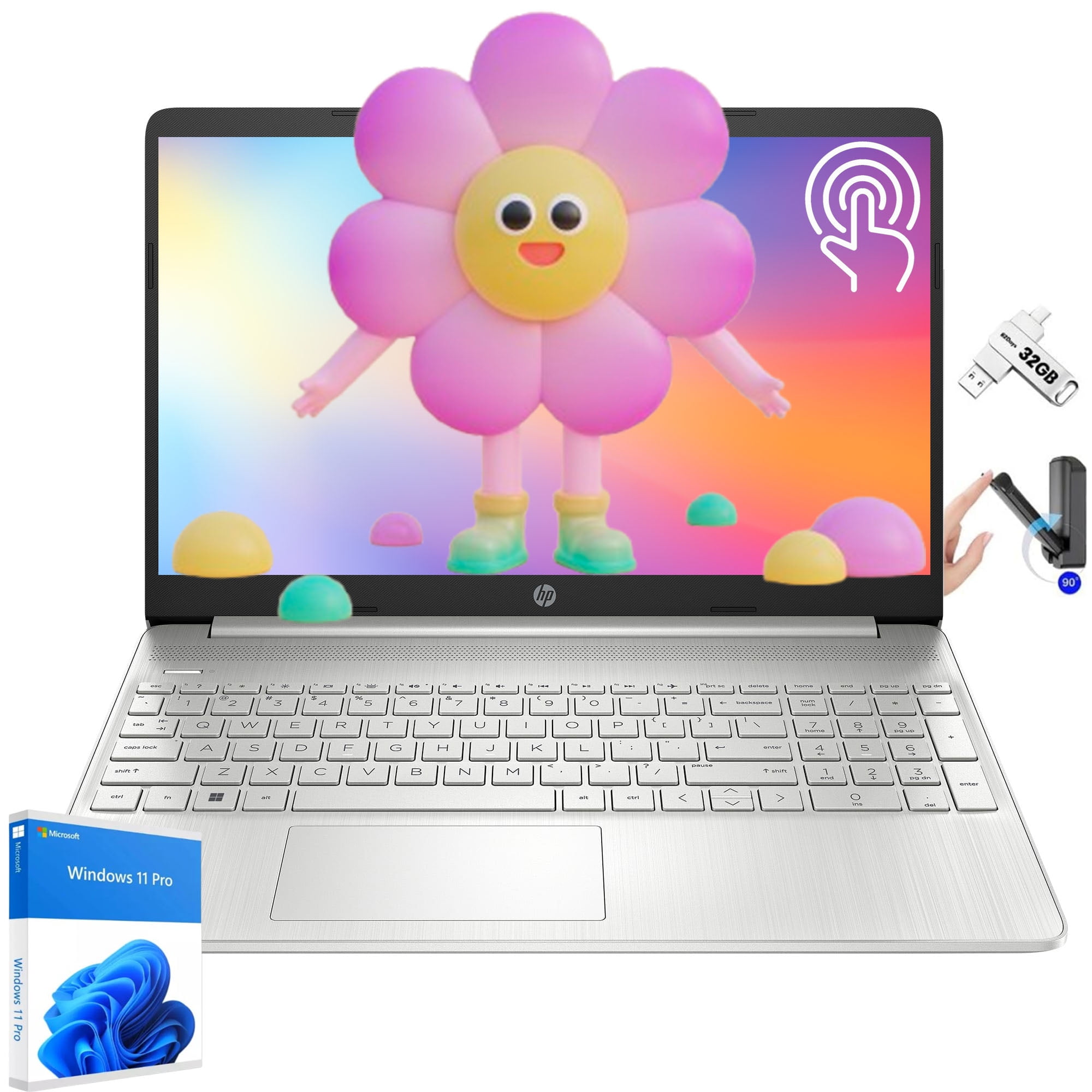 HP Notebook Laptop for Business Student, 15.6" Touchscreen, Intel Core ...