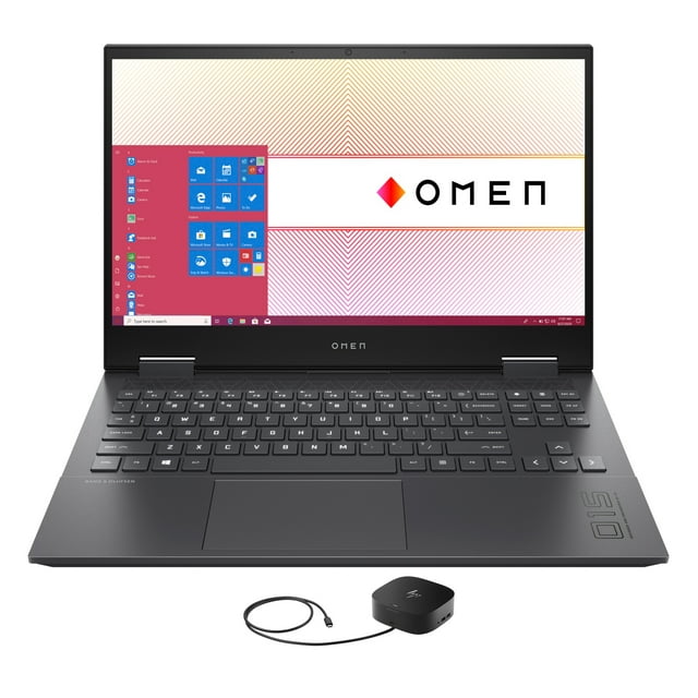 HP OMEN 15z-en100 Gaming/Entertainment Laptop (AMD Ryzen 9 5900HX 8-Core, 15.6in 144Hz Full HD ...