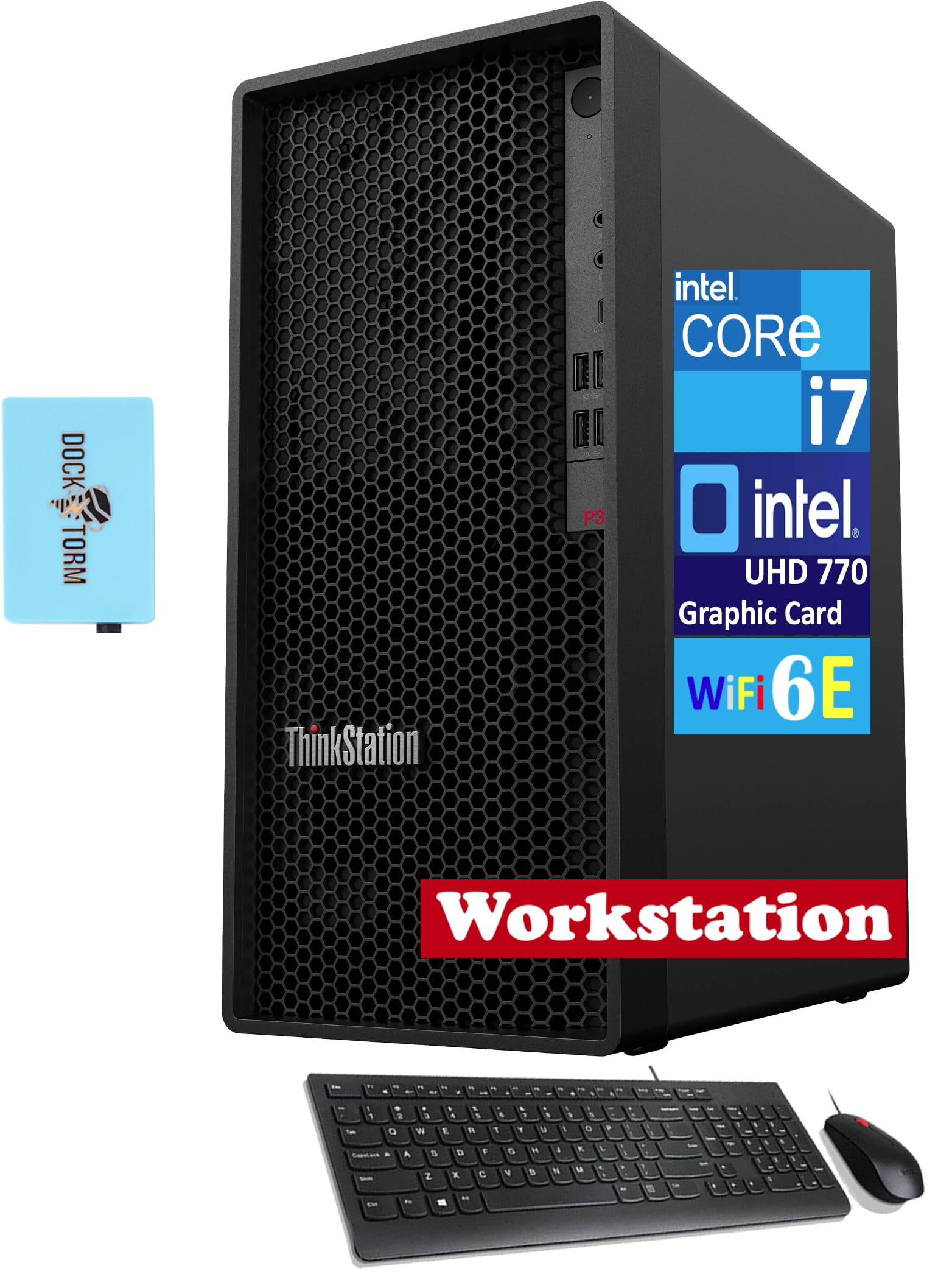 Lenovo ThinkStation P360 Desktop (12-Core Intel i7-12700, Intel UHD 770 ...
