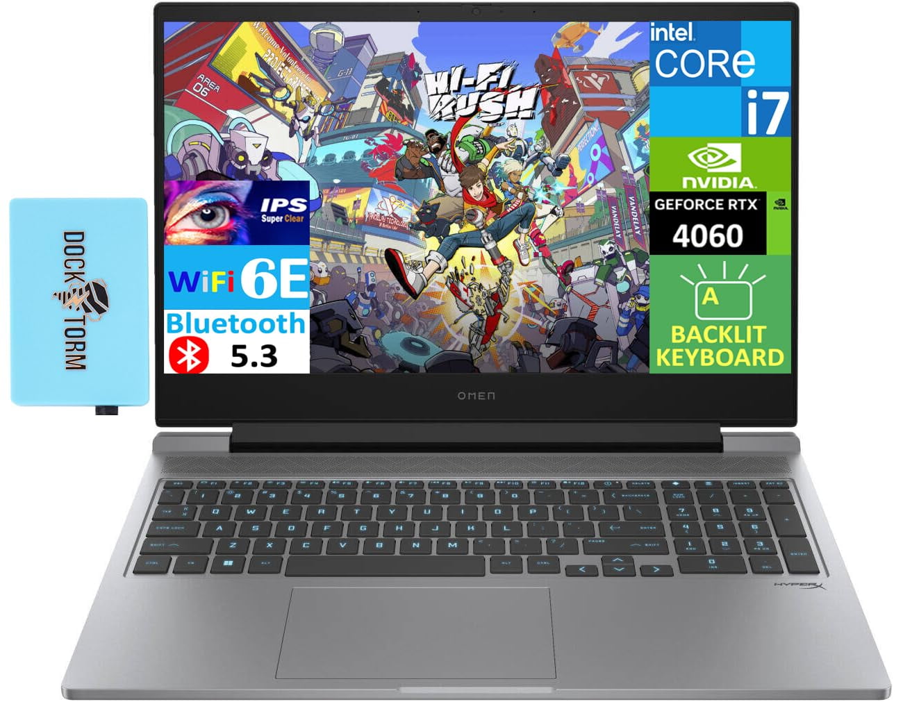 HP OMEN 16 Gaming Laptop 16.1" 144Hz IPS FHD Display (Intel i7-14650HX, GeForce RTX 4060 8GB ...