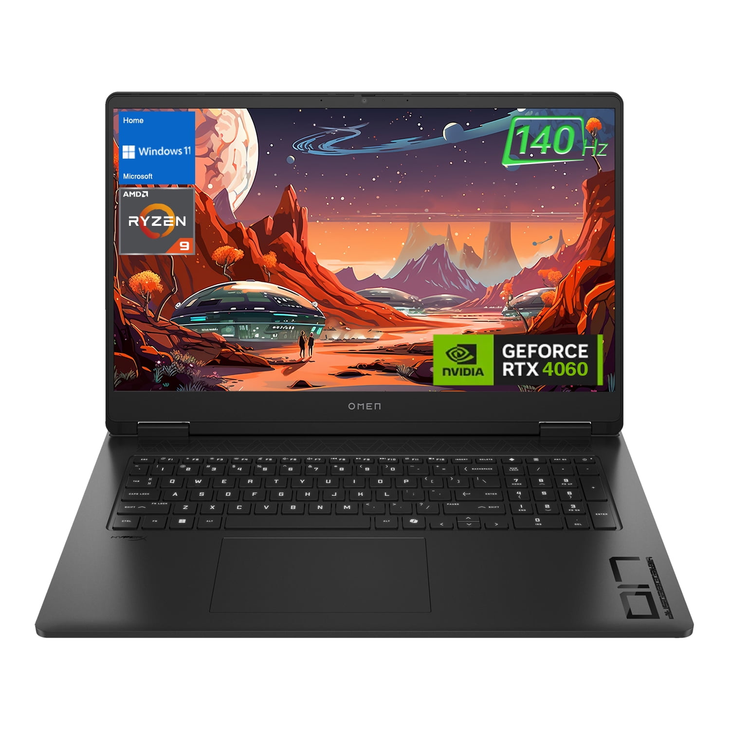 HP OMEN 17.3 144Hz FHD Ryzen 9 8945HS Gaming Laptop, GeForce RTX 4060 ...