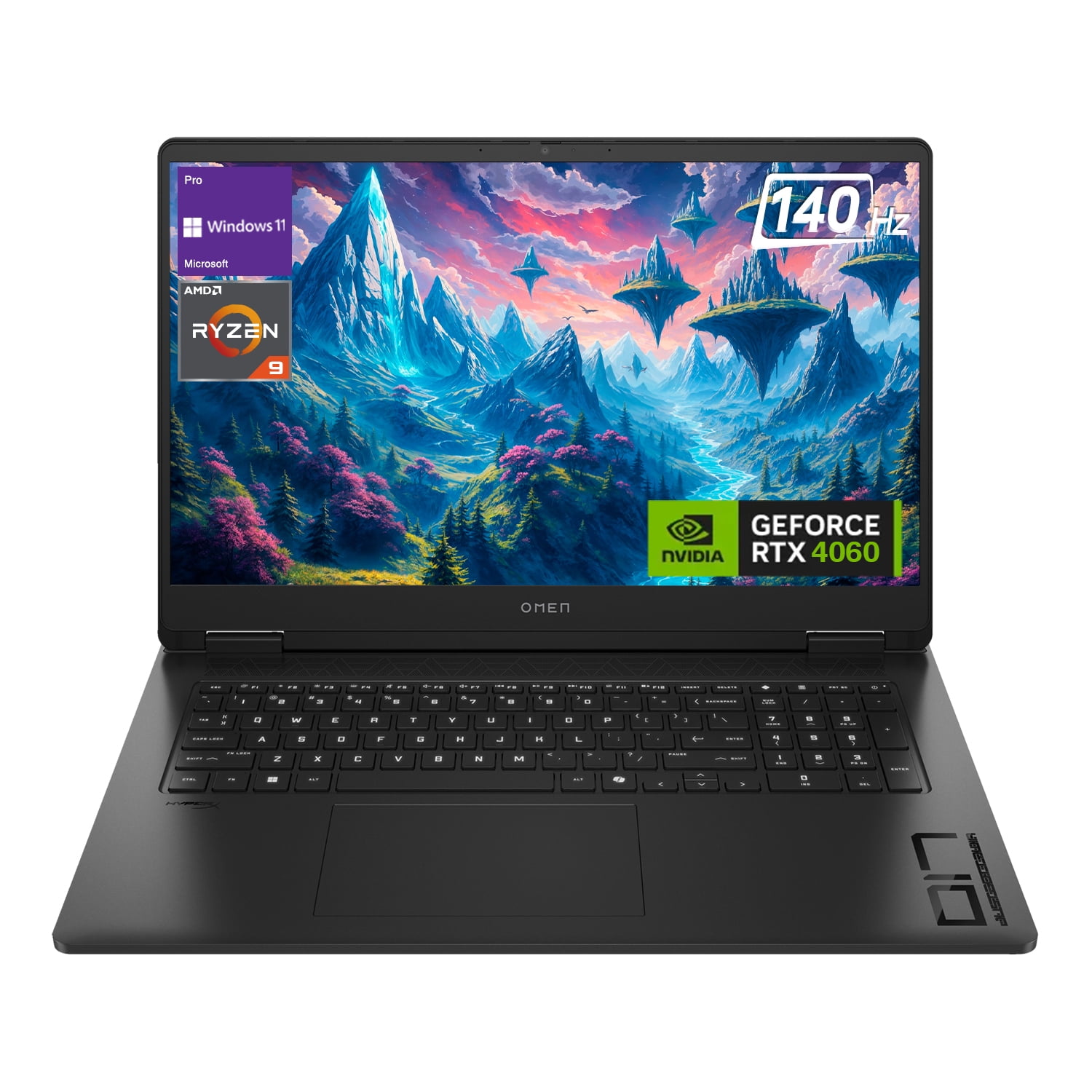 HP OMEN 17.3 144Hz FHD Ryzen 9 8945HS Gaming Laptop, GeForce RTX 4060, 64GB DDR5 RAM, 8TB SSD ...