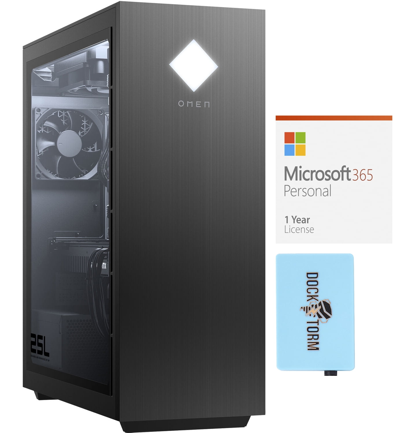 HP OMEN 25L Gaming Desktop PC (Intel i7-10700 8-Core, NVIDIA GeForce ...