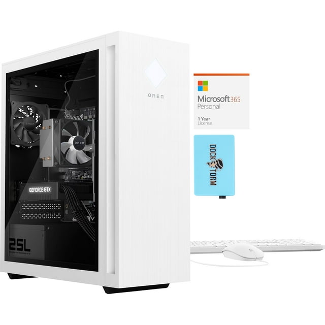 HP OMEN 25L Gaming/Entertainment Desktop PC (AMD Ryzen 5 5600G 6-Core ...