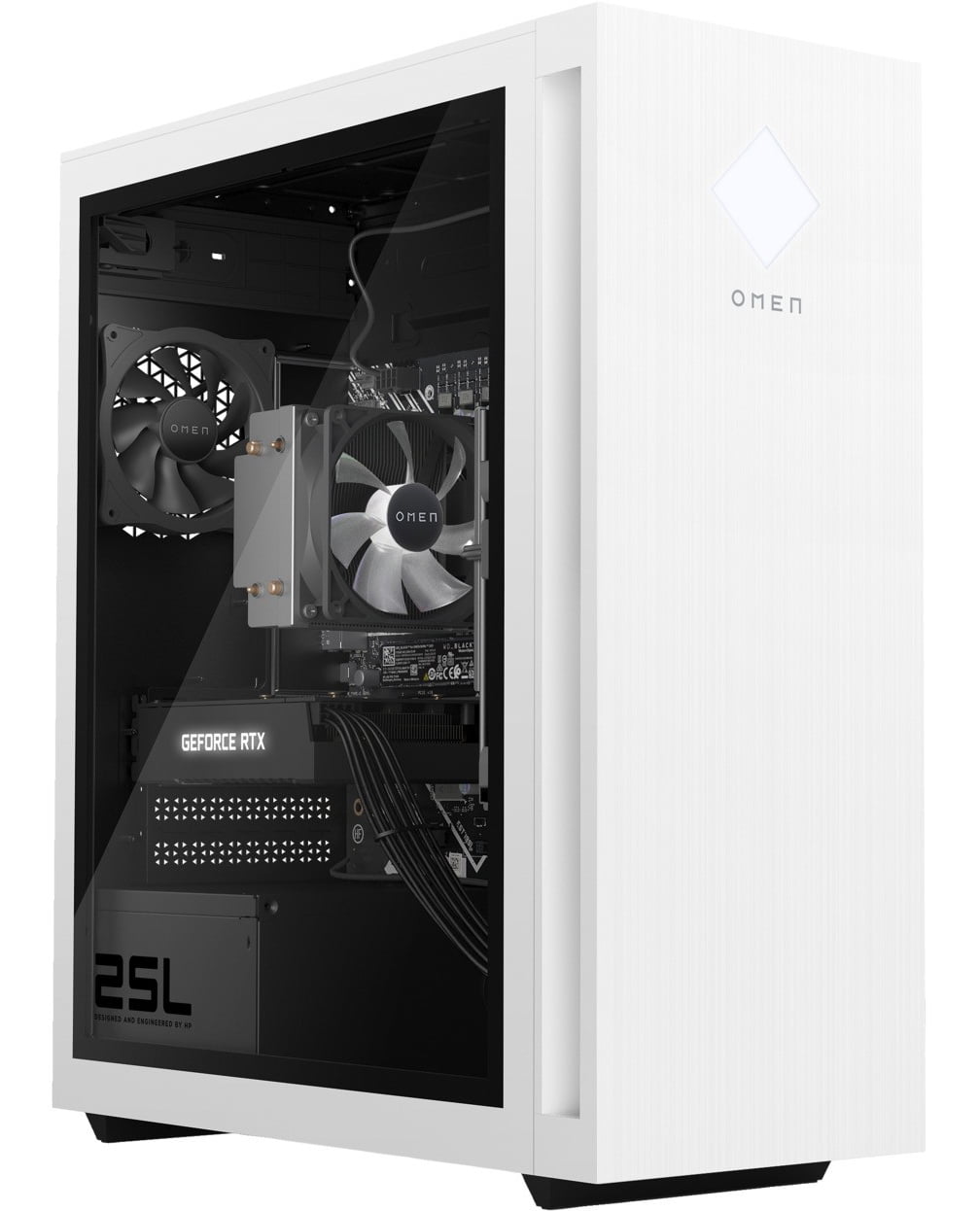 HP OMEN 25L Gaming/Entertainment Desktop PC (Intel i5-14400F 10-Core ...