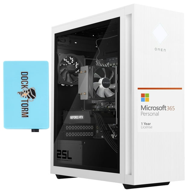 HP OMEN 25L Gaming/Entertainment Desktop PC (Intel i5-14400F 10-Core ...