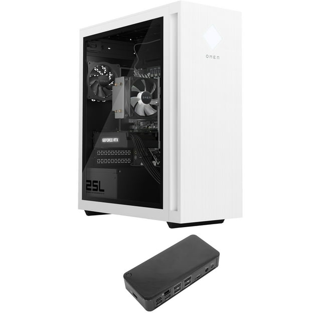 HP OMEN 25L Gaming/Entertainment Desktop PC (Intel i5-14400F 10-Core ...