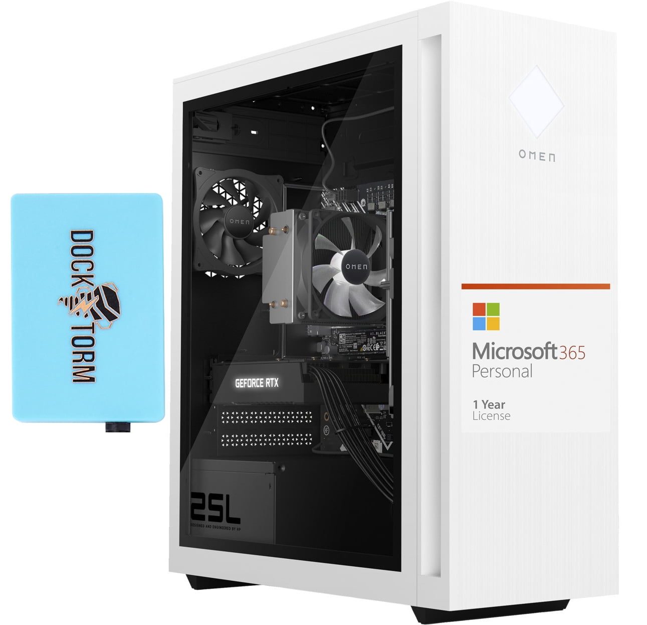 HP OMEN 25L Gaming/Entertainment Desktop PC (Intel i5-14400F 10-Core ...