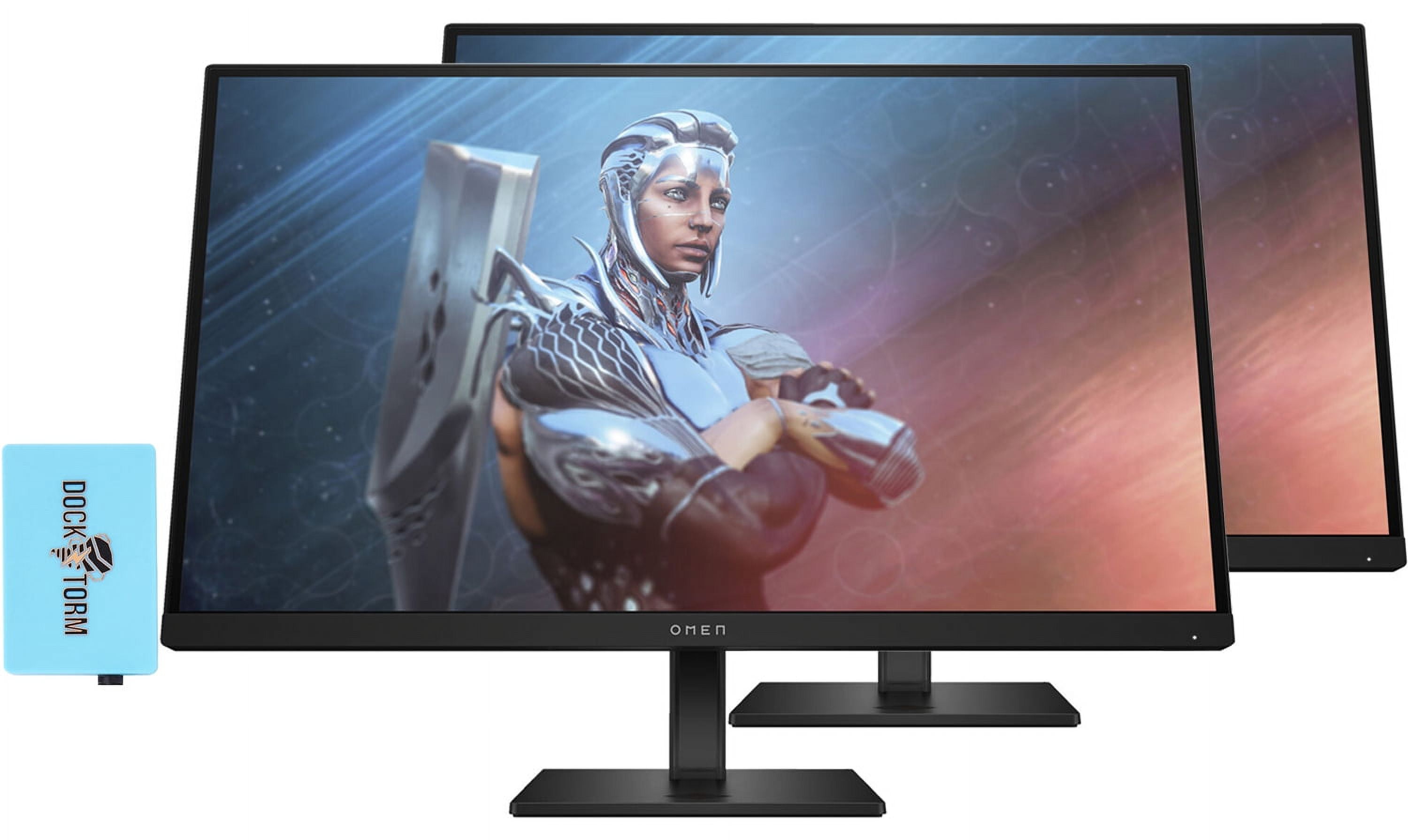 HP OMEN 27" FHD IPS (1920x1080) Monitor Bundle with Docztorm Dock, 165 ...