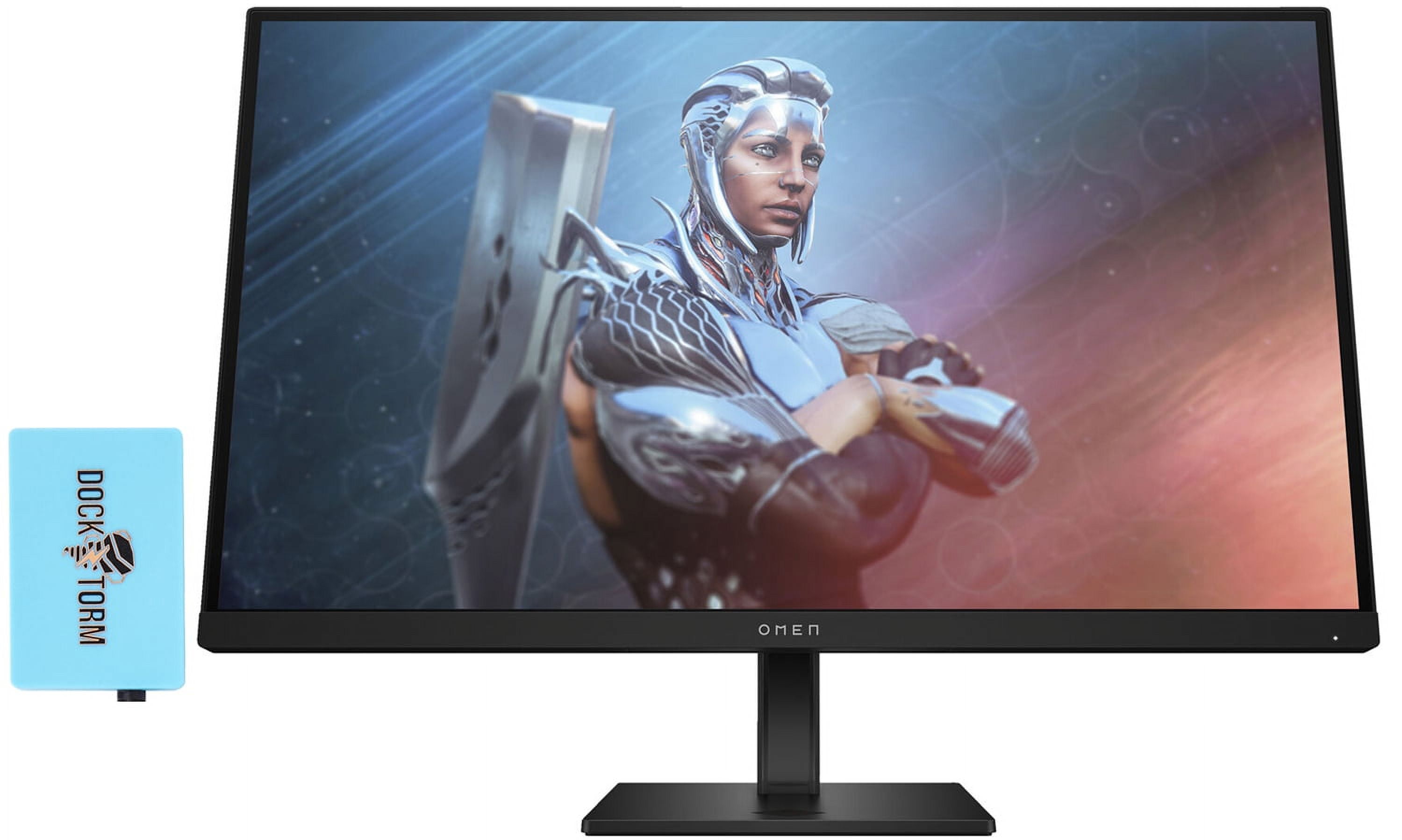 HP OMEN 27" FHD IPS (1920x1080) Monitor Bundle with Docztorm Dock, 165 ...