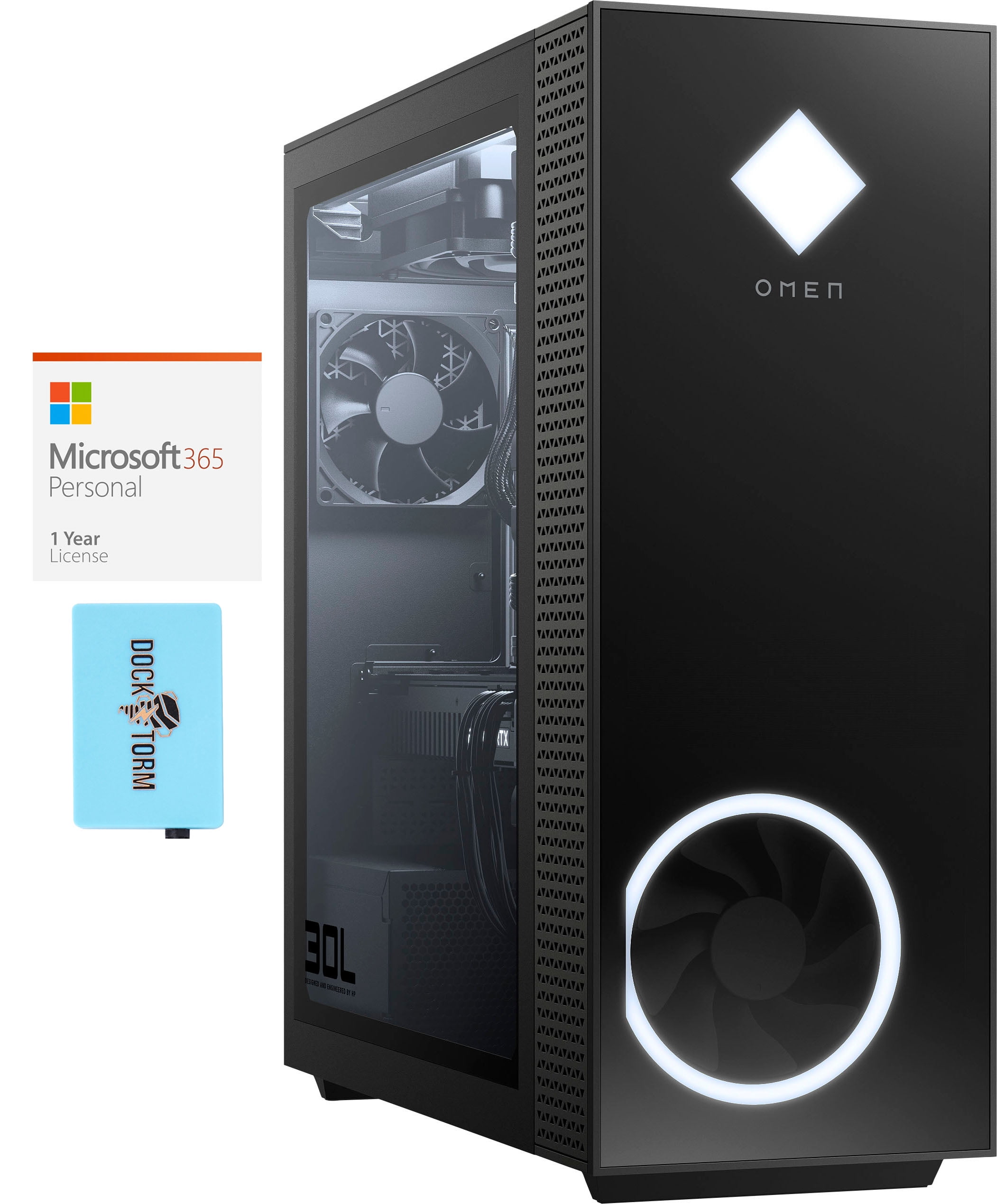 HP OMEN 30L Gaming & Entertainment Desktop PC (Intel i7-10700K 8-Core ...