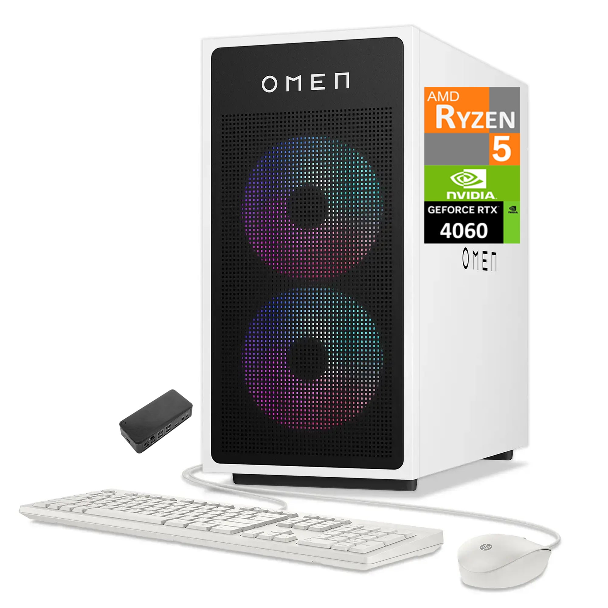 HP OMEN 35L Gaming Desktop PC (AMD Ryzen 5 8500G, GeForce RTX 4060 8GB ...