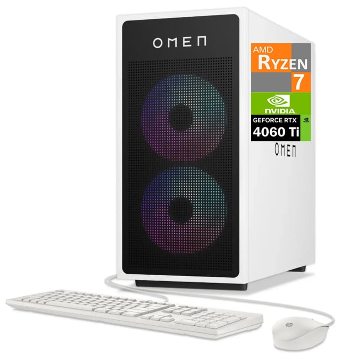 HP OMEN 35L Gaming Desktop PC (AMD Ryzen 7 8700G, GeForce RTX 4060 Ti ...