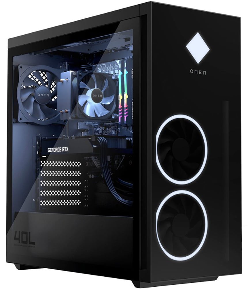 HP OMEN 40L Gaming Desktop PC (AMD Ryzen 7 5700G 8-Core, GeForce RTX ...
