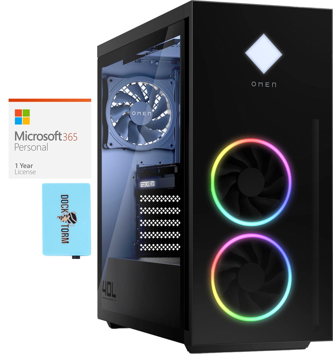 HP OMEN 40L Gaming Desktop PC (AMD Ryzen 7 7700 8-Core, GeForce RTX ...