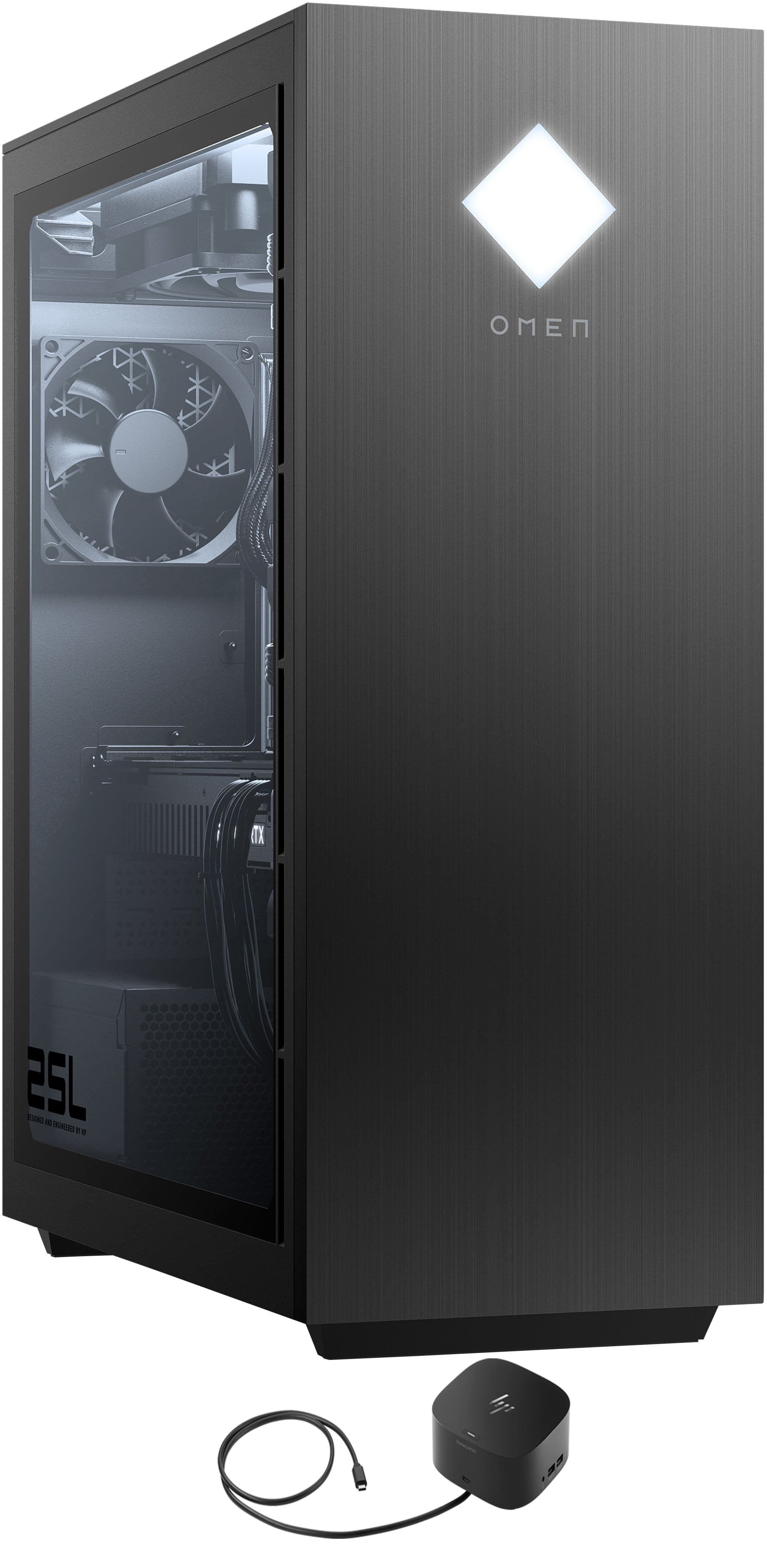 HP OMEN GT12-0124 25L Home/Business Desktop (Intel i5-10400 6-Core ...