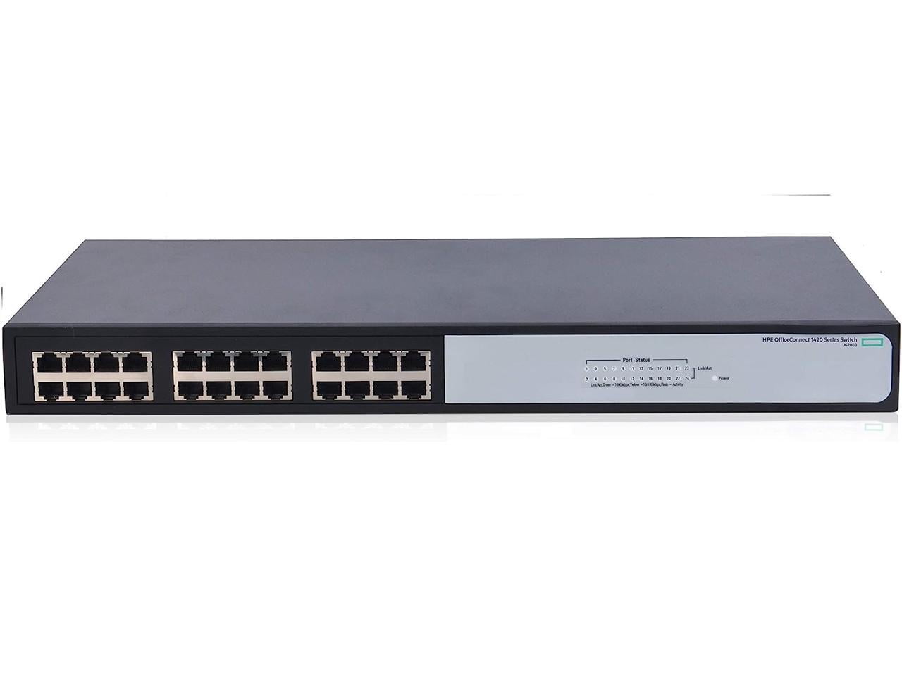 HP OfficeConnect 1420 24-Port Gigabit Unmanaged Switch - Walmart.com