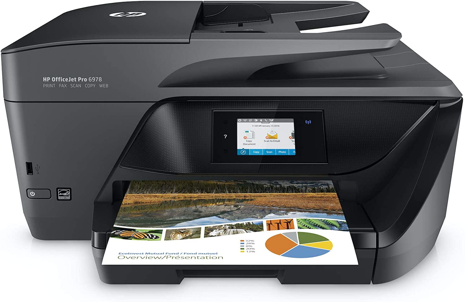 HP OfficeJet Pro 6978 All-in-One Wireless Color Printer, T0F29A ...