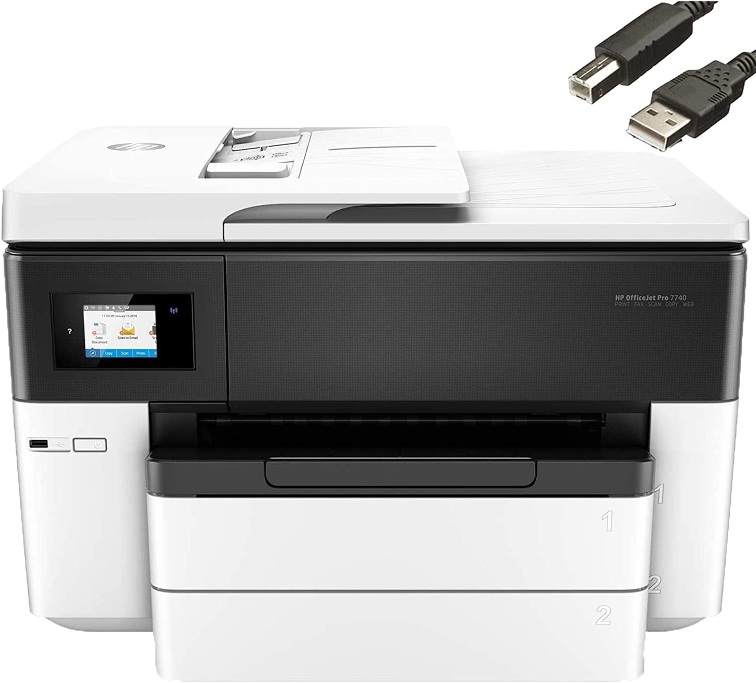 HP OfficeJet Pro 7740 Wide-Format Color Inkjet All-in-One Printer ...