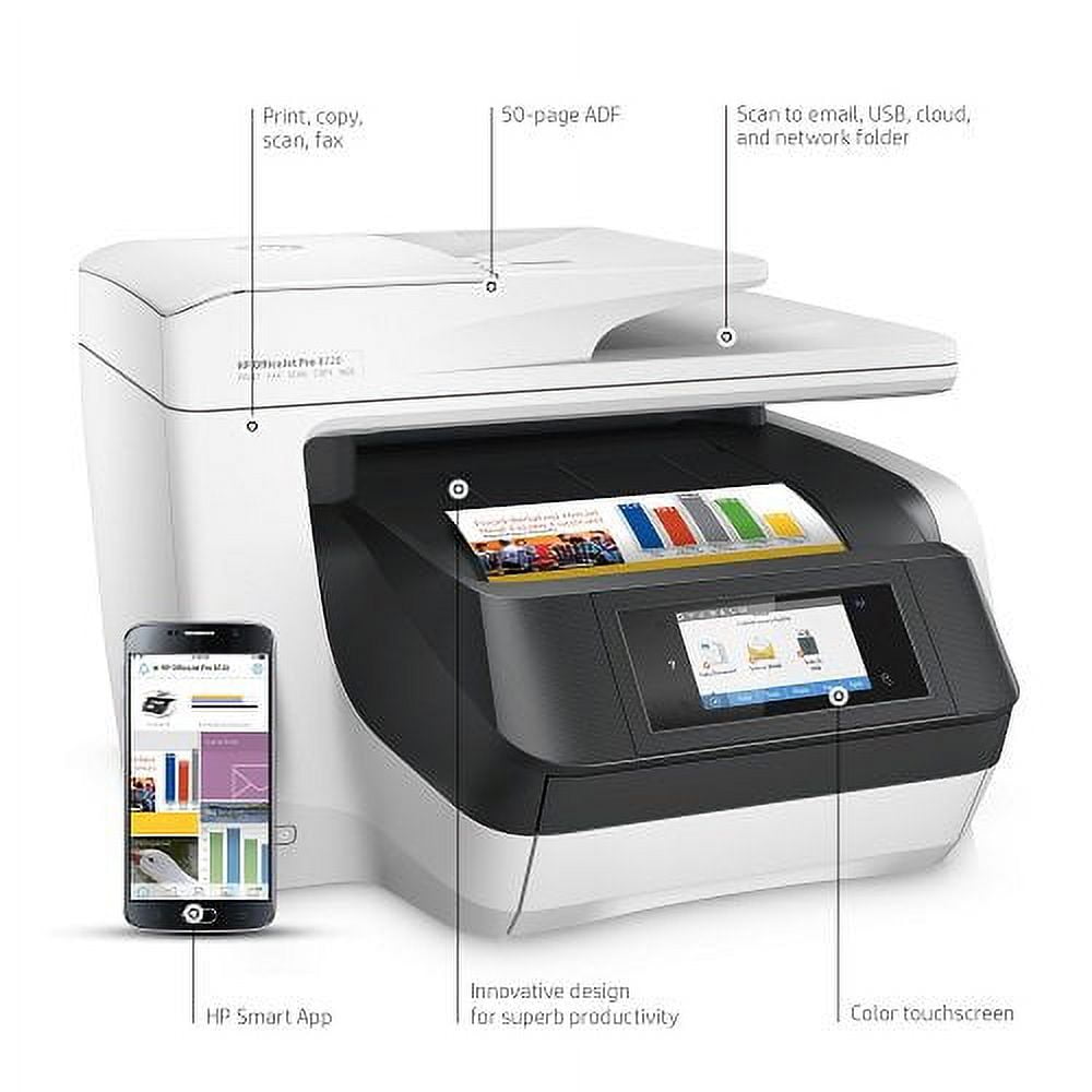HP OfficeJet Pro 8740 All-in-One Wireless Printer, HP Instant Ink or ...