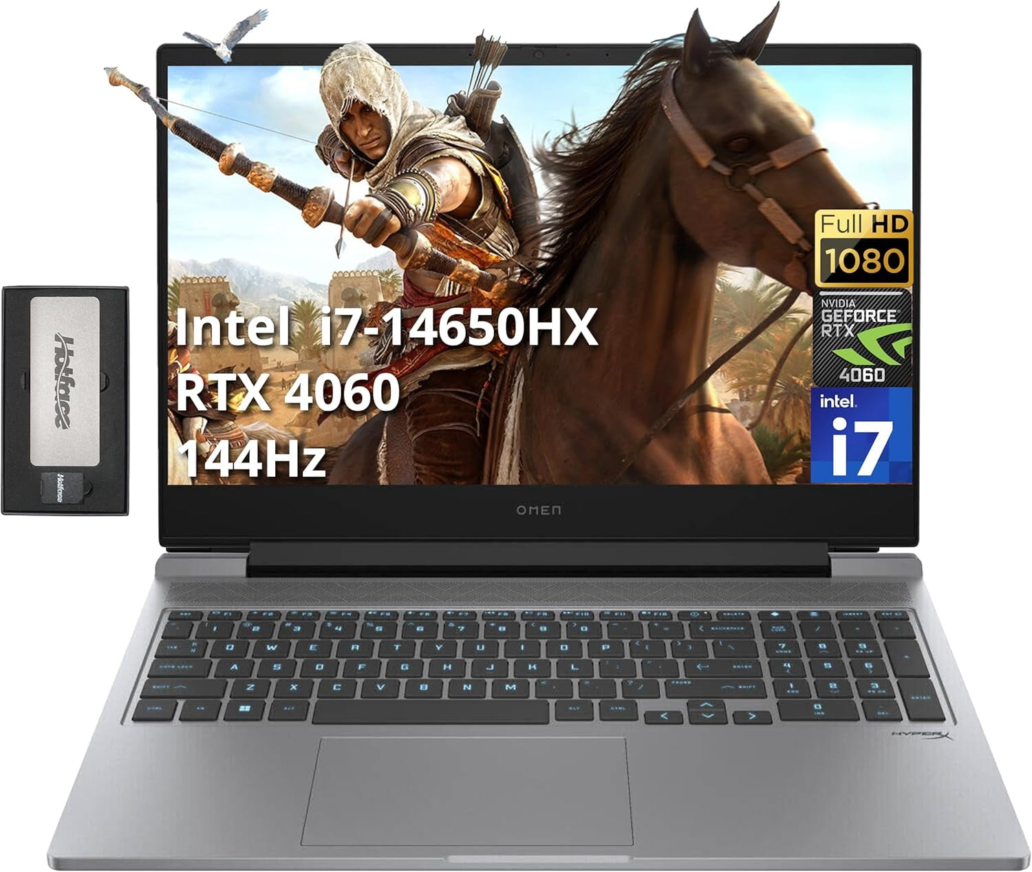 HP Omen 16.1" FHD 144Hz Gaming Laptop, Intel i7-14650HX, 64GB DDR5 RAM ...