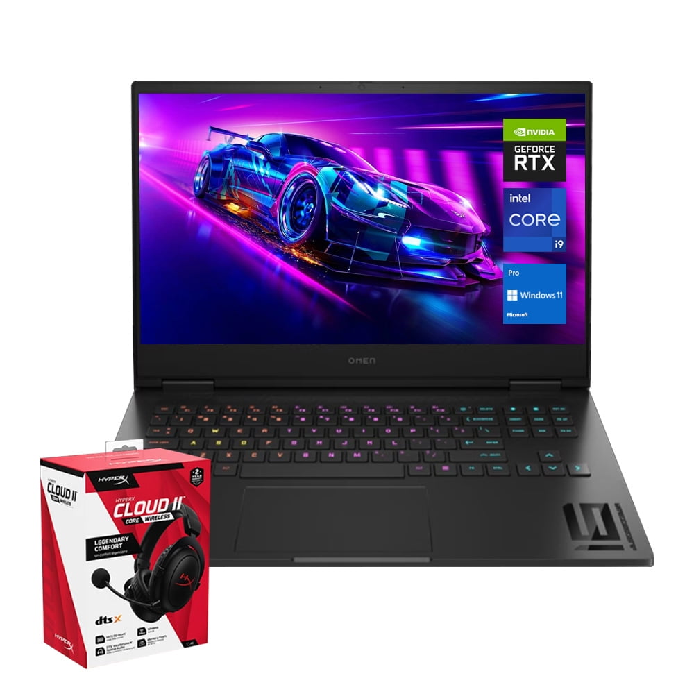HP Omen 16.1" QHD 240Hz RTX 4080 Pro Gaming Laptop, Intel i9-14900HX, 64GB RAM, 4TB SSD, Black ...