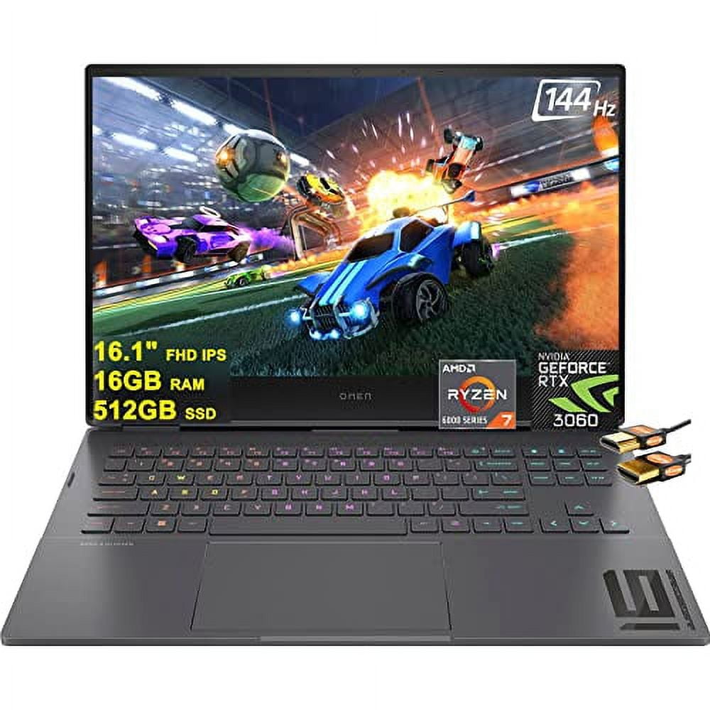 HP Omen 16 Gaming Laptop 16.1" FHD IPS 144Hz 7ms (100% sRGB, 300nits ...