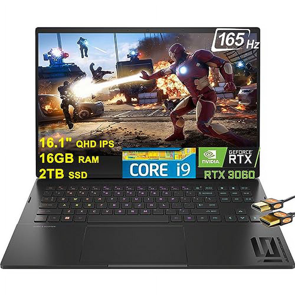 HP Omen 16 Premium Gaming Laptop 16.1" QHD IPS 165Hz 3ms 12th Gen Intel ...