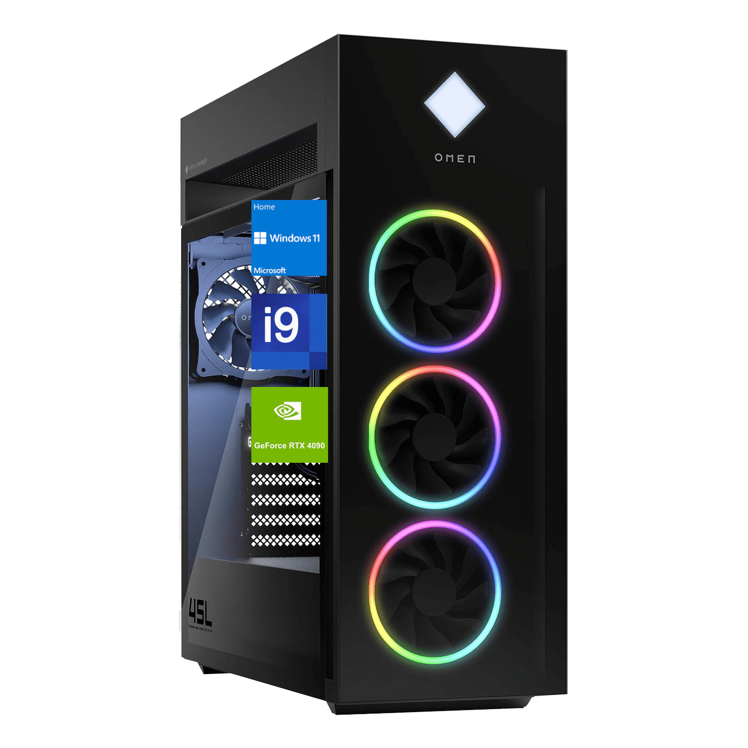 HP Omen Gaming Desktop, i9-13900K, GeForce RTX 4090 (24 GB GDDR6X ...