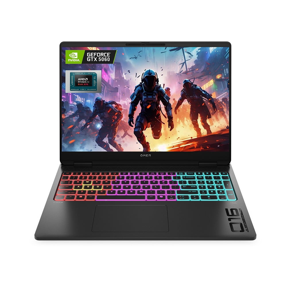 HP Omen MAX 16" 240Hz Laptop, AMD Ryzen AI 9 HX 375, NVIDIA RTX 5060 ...