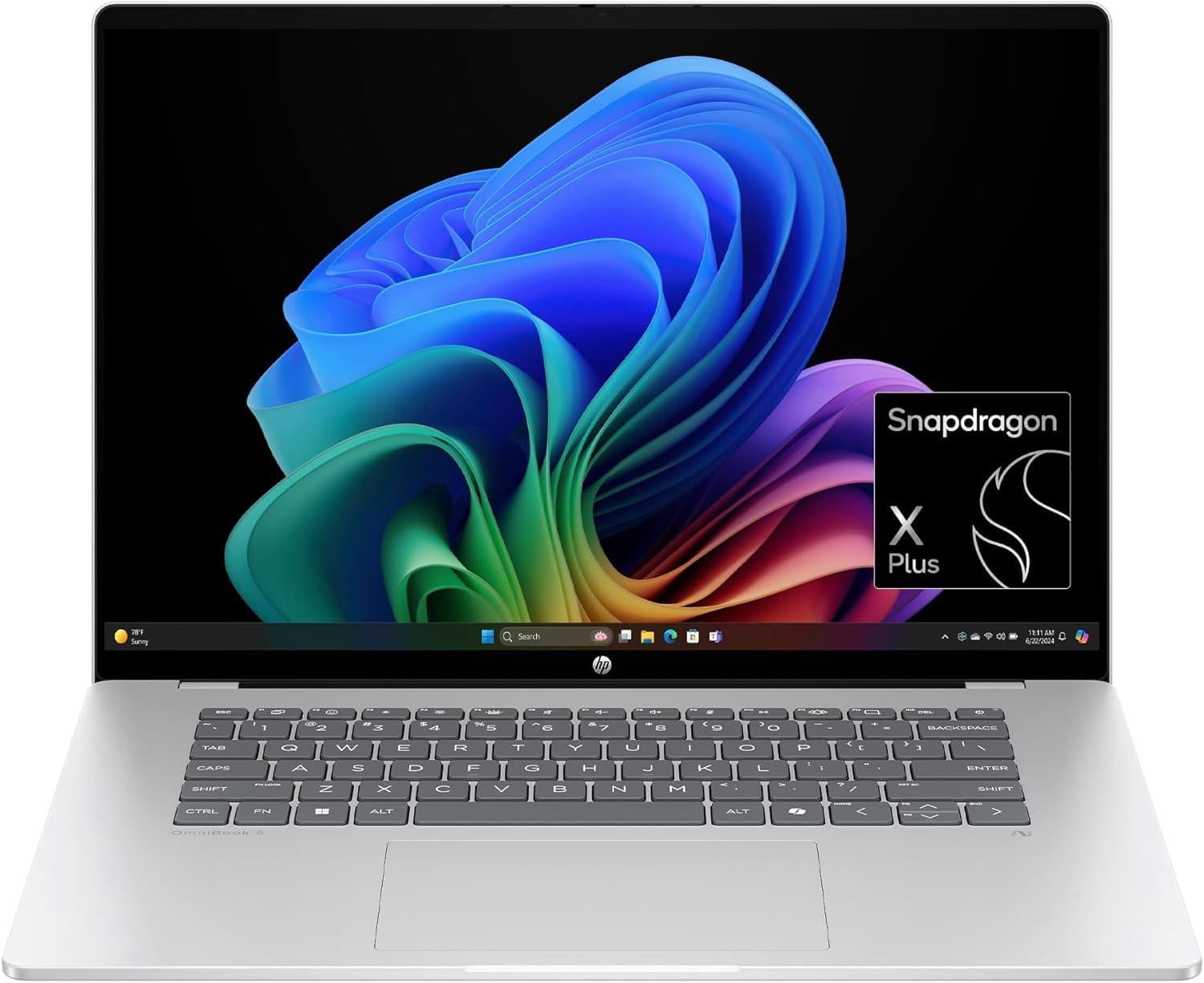 HP OmniBook 5 16 inch Next Gen AI PC, 2K Touchscreen, Snapdragon X Plus ...