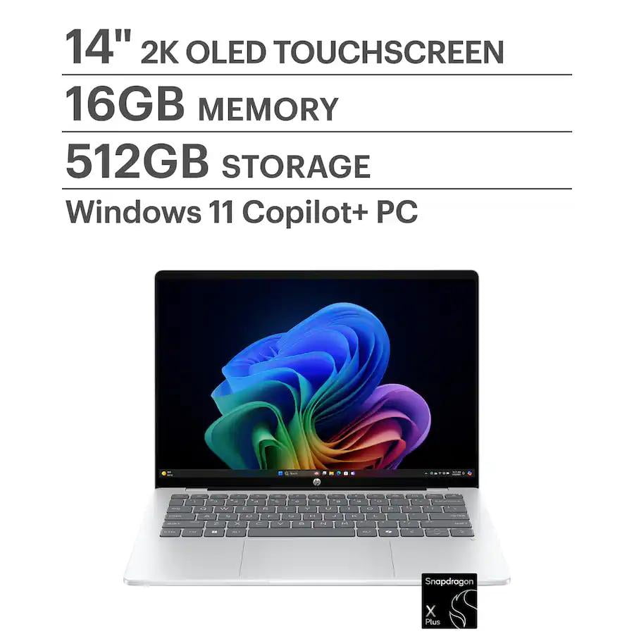 HP - OmniBook 5 - Copilot+ PC - 14" 2K OLED Touch-Screen Laptop ...