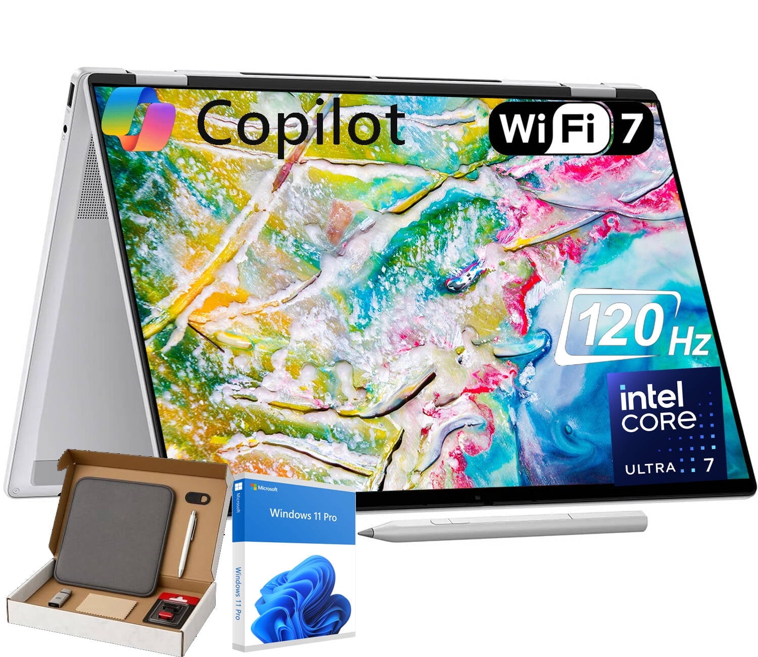 HP OmniBook 7 Flip 2-in-1 Laptop - Intel Core Ultra 7 258V - 16" 3K ...