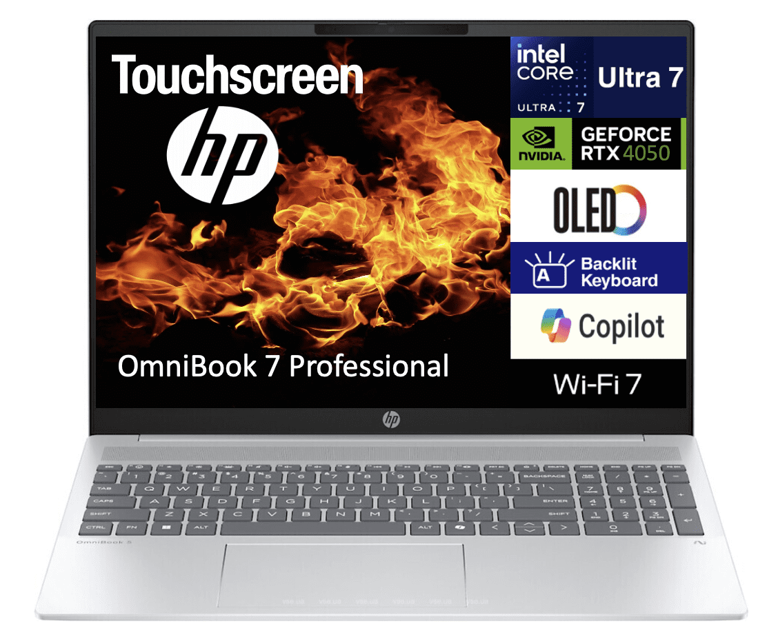 HP OmniBook 7 Professional Laptop 16.0in 2048x1280 (Intel Ultra 7-255H ...