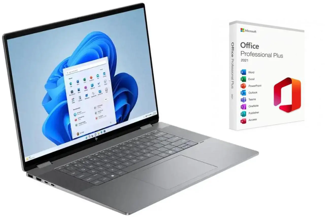 HP OmniBook X Flip 2-in-1 16" 2K TouchScreen Laptop | AMD Ryzen 5 220 ...