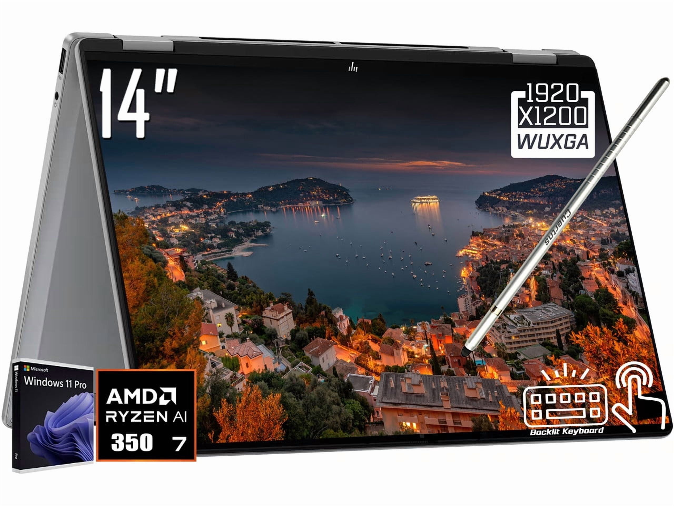 HP OmniBook X Flip 2-in-1 Copilot+ AI Laptop, 14" 2K 1920 x 1200 LED ...