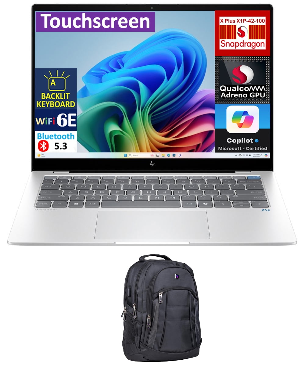 HP OmniBook X Laptop 14.0in Touchscreen 2.2K Display (Qualcomm ...