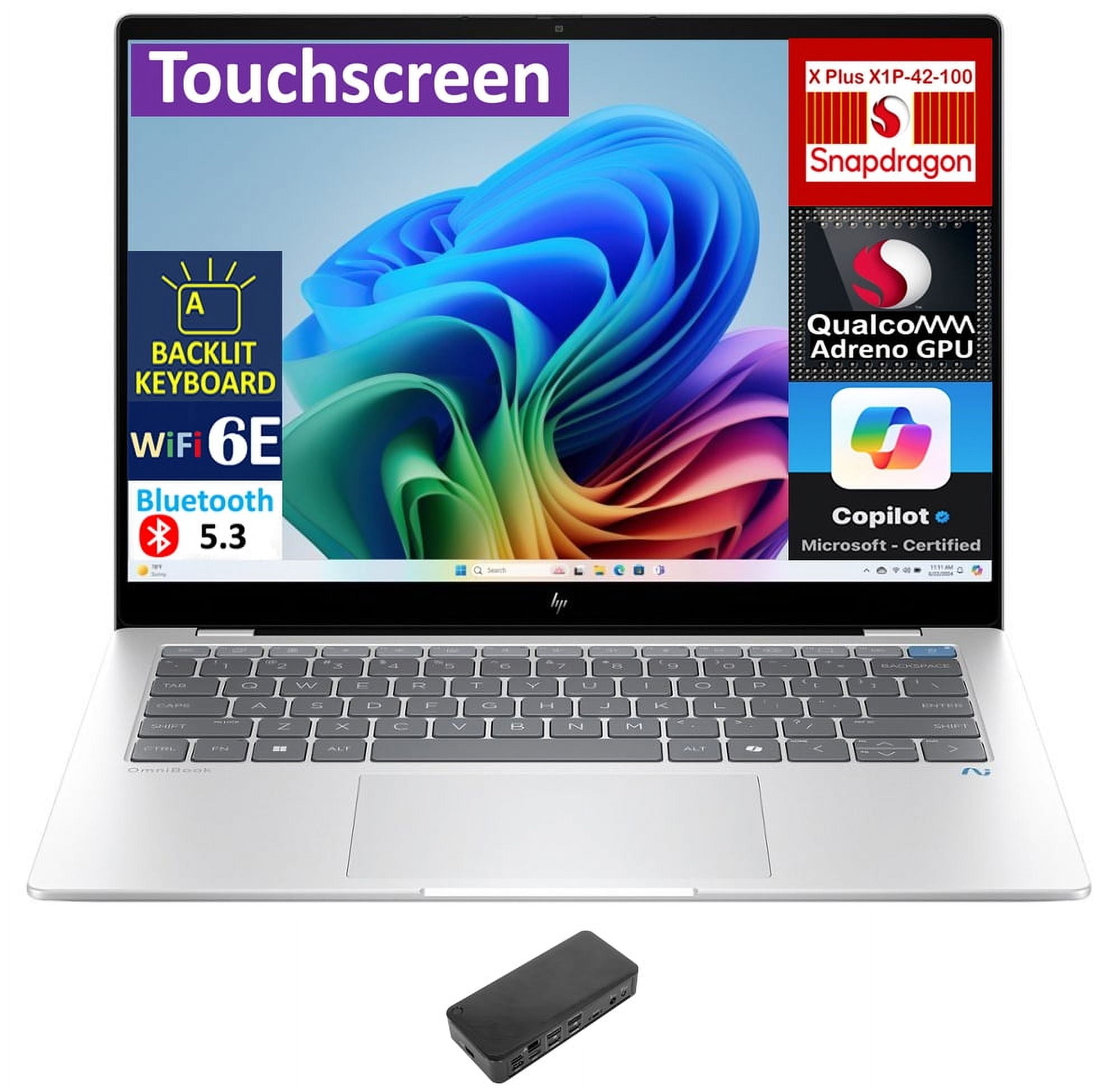 HP OmniBook X Laptop 14.0in Touchscreen 2.2K Display (Qualcomm ...