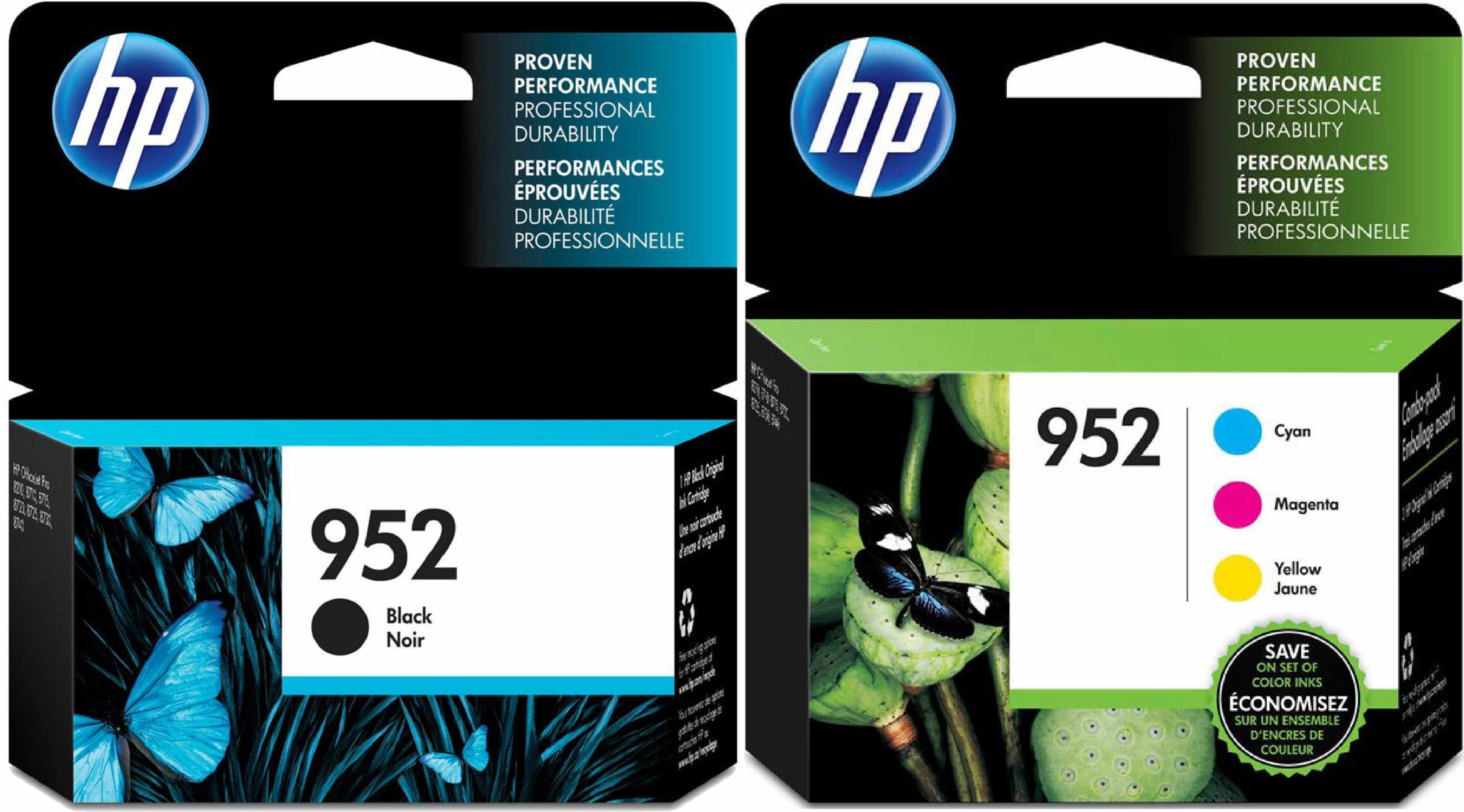 HP Original 952 Standard Capacity Ink Cartridges - Black, Cyan, Magenta ...