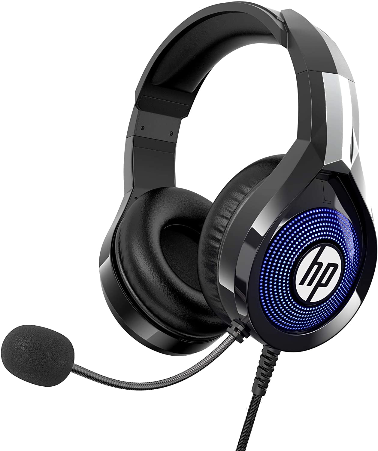 HP Ergonomic Gaming Headset with Microphone & RGB Lighting for PS5, PS4 ...