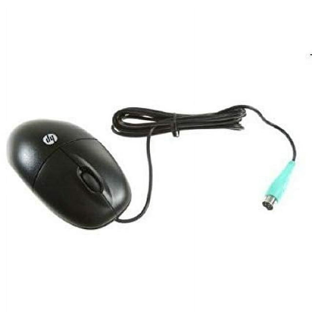 HP Scroll Wheel Optical PS/2 Standard Mice, Black - Walmart.com