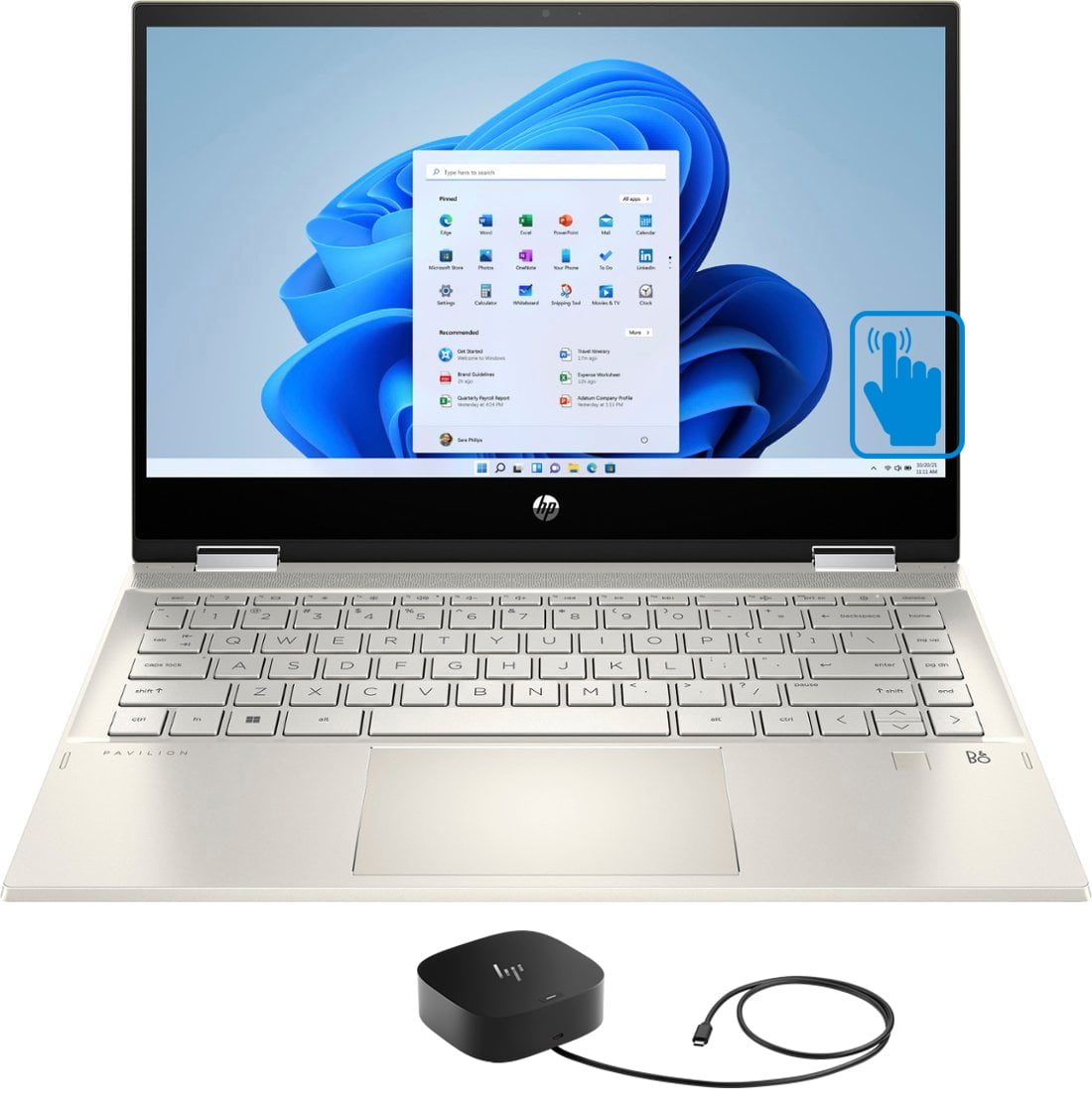 HP Pavilion 14 Home/Business 2-in-1 Laptop (Intel i5-1135G7 4-Core, 14.0in 60Hz Touch Full HD ...
