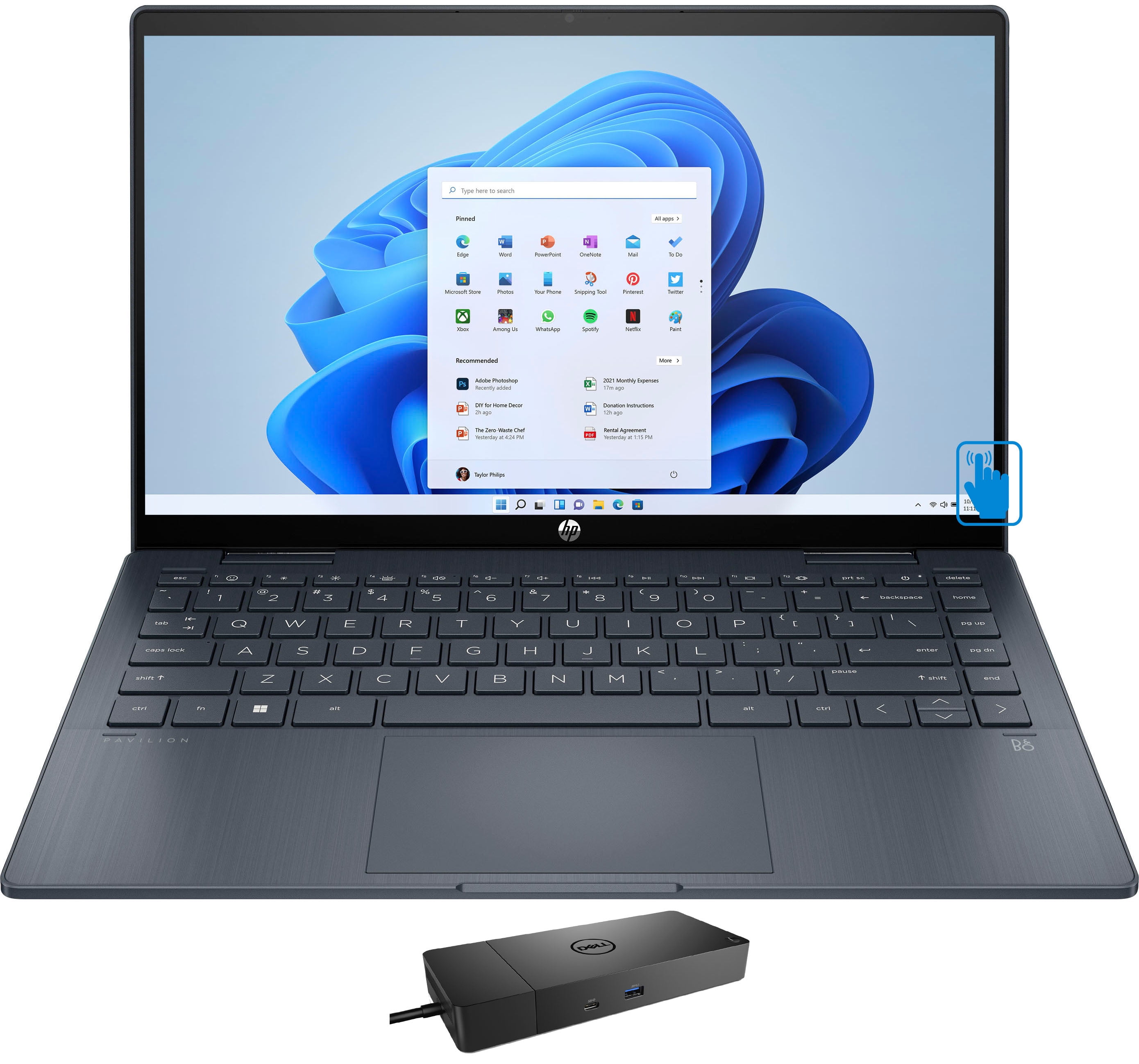 HP Pavilion 14-ek0013dx Home/Business 2-in-1 Laptop (Intel i3-1215U 6 ...