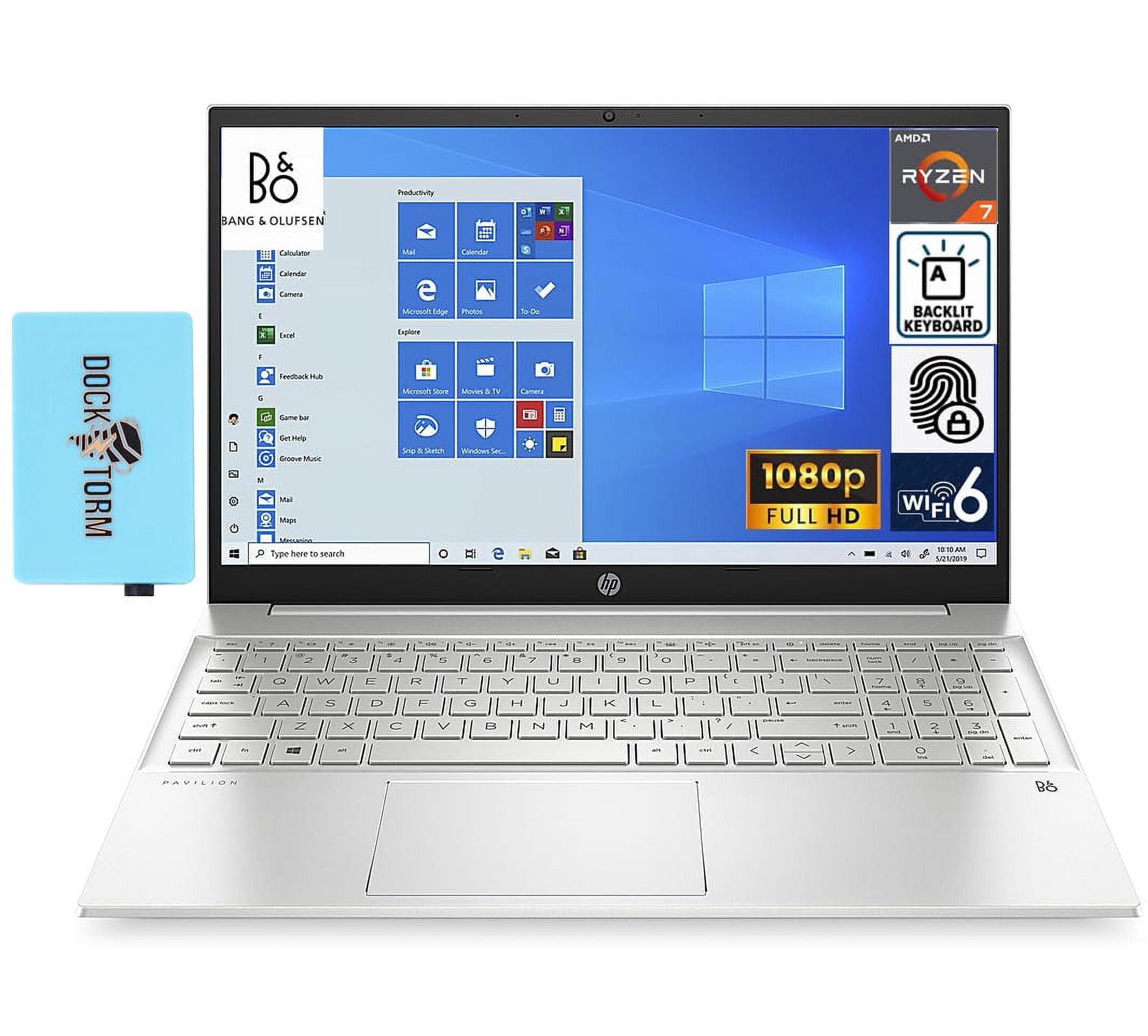 HP Pavilion 15.6" FHD IPS Display Laptop Audio by Bang & Olufsen (AMD ...